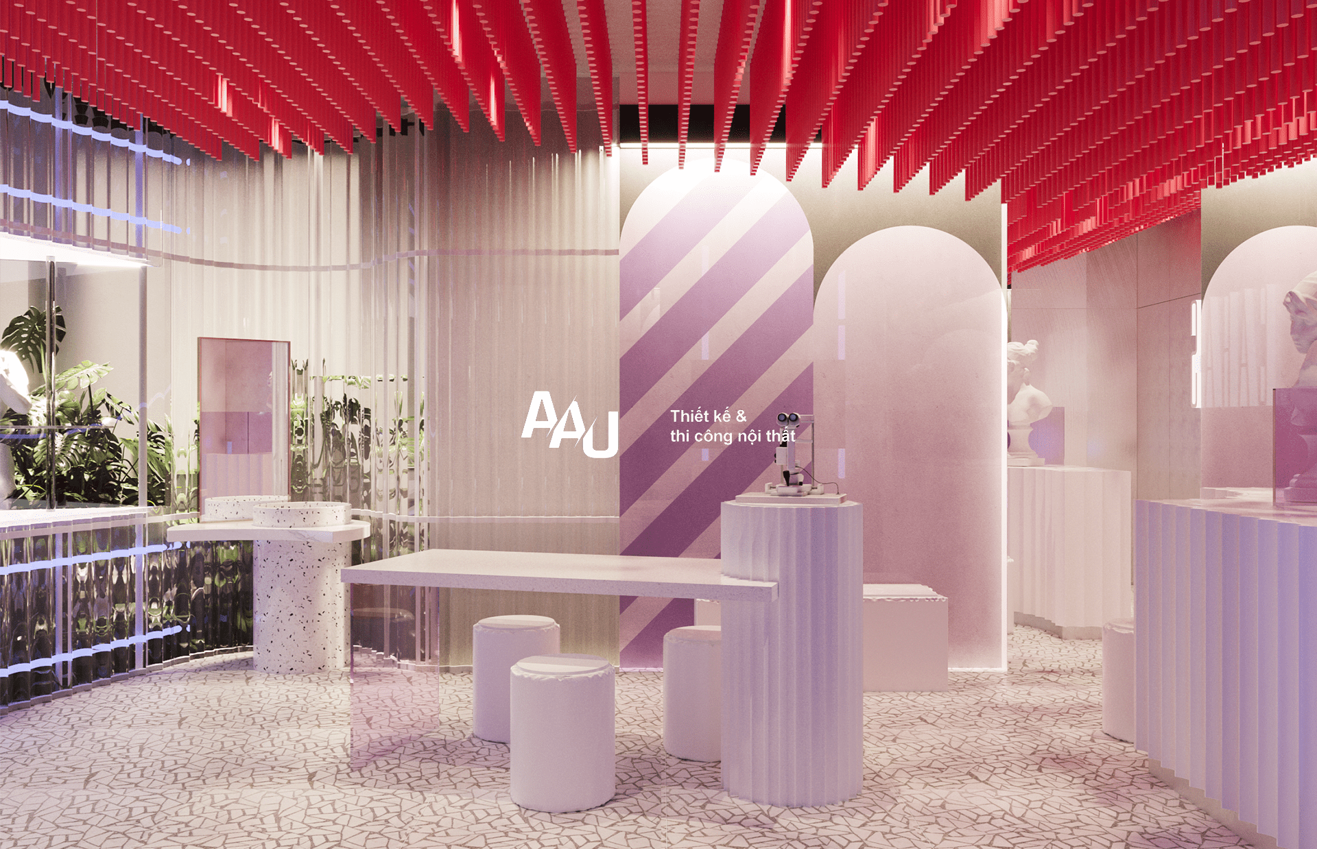 Mẫu Thiết Kế Showroom Caras Lens Quận 3 - Thiết Kế Nội Thất AAU