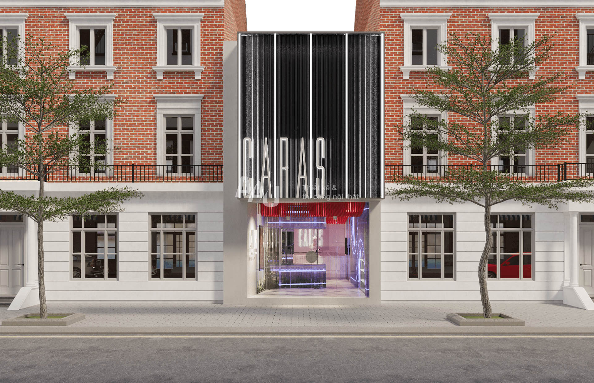 Mẫu Thiết Kế Showroom Caras Lens Quận 3 - Thiết Kế Nội Thất AAU