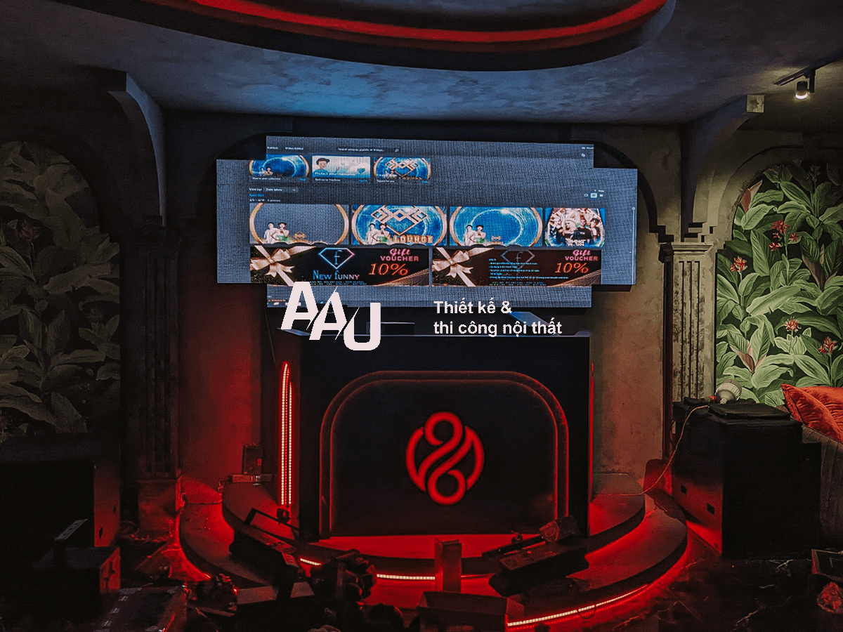 Thiết Kế Quán Cafe Bar SHE Lounge - Thiết Kế Nội Thất AAU